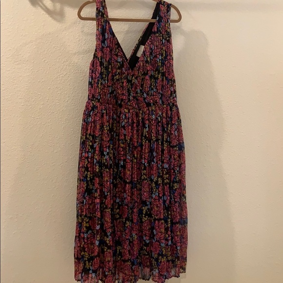 Modcloth | Dresses | Modcloth Floral Chiffon Midi Dress X | Poshmark